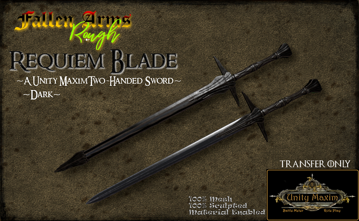 Second Life Marketplace - [FAR] Requiem Blade Dark (Box)